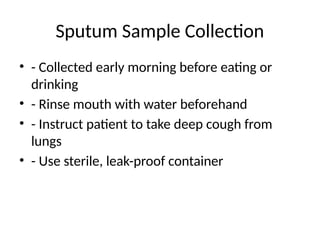 Sputum_Staining_Guidelines presentations | PPTX