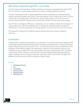 Concept of Special Purpose Vehicles and Related Case Studies | PDF