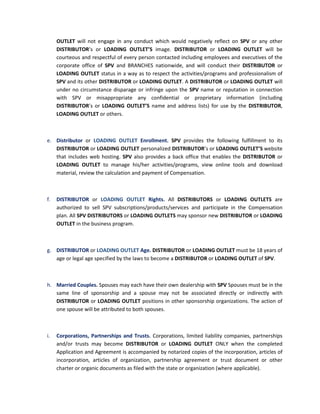 Spv Agreement Template