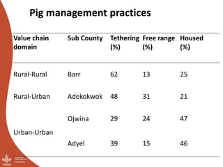 Overview of ILRI’s smallholder pig value chain efforts in Lira district ...