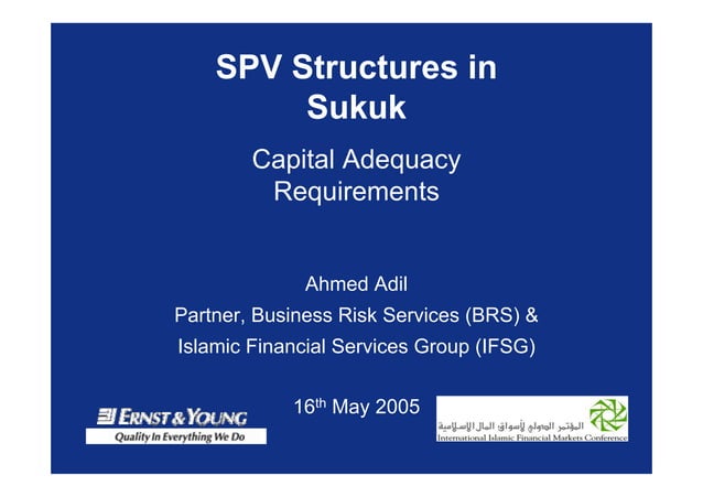 Alhuda CIBE - SPV Structure in Sukuk by Ahmed Adil | PDF