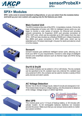 Brosur AKCP SensorProbe+ - SPX+ | PDF