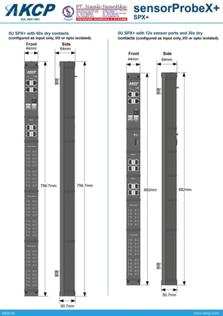 Brosur AKCP SensorProbe+ - SPX+ | PDF