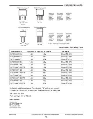 Spx29300 t 2.5-tr | PDF