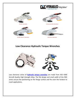 SPX Hydraulic Torque Wrench | PDF