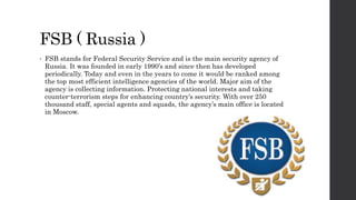 top intelligence agencies of the world | PPTX