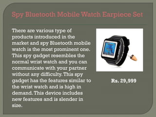 Spy Bluetooth Device | PPT
