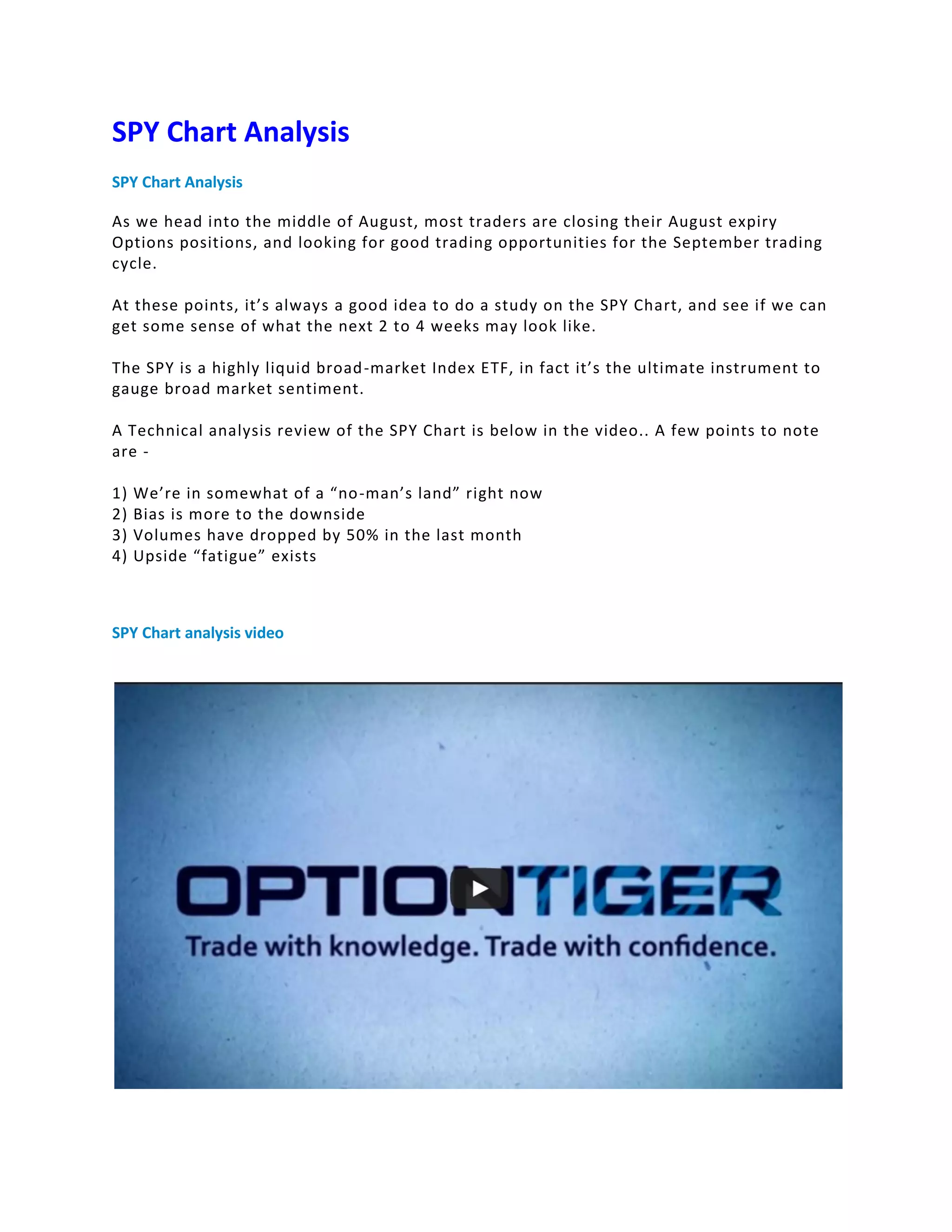 Spy chart analysis | PDF