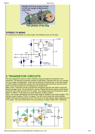 Spy circuits p1 | PDF