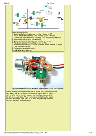 Spy circuits p1 | PDF