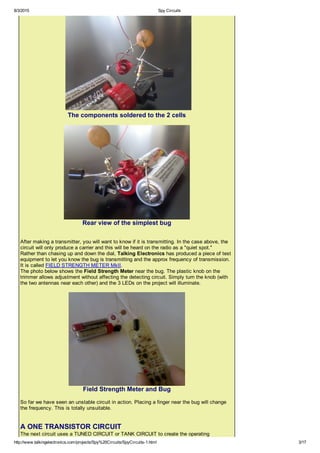 Spy circuits p1 | PDF