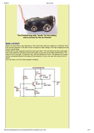 Spy circuits p1 | PDF