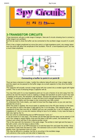 Spy circuits p2 | PDF