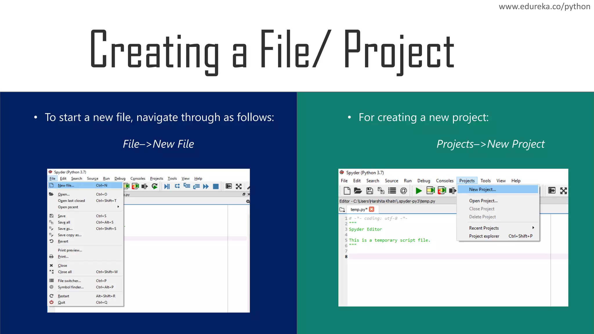 Python Spyder IDE | Edureka | PDF