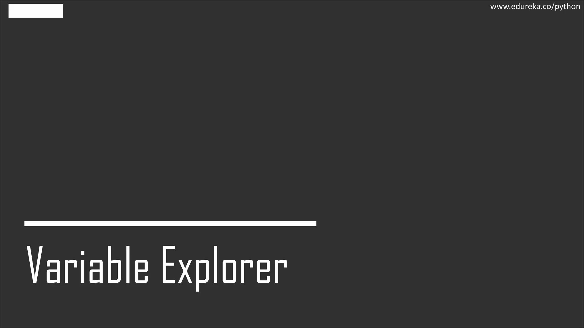 Python Spyder IDE | Edureka | PDF