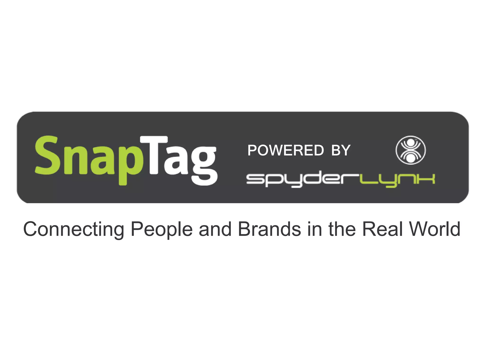 SpyderLynk Branded SnapTags Overview w.out Background | PDF