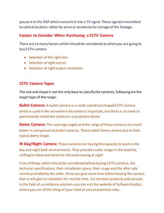 CCTV Camera- A Hand Book | DOCX | Cameras and Camcorders | Consumer ...