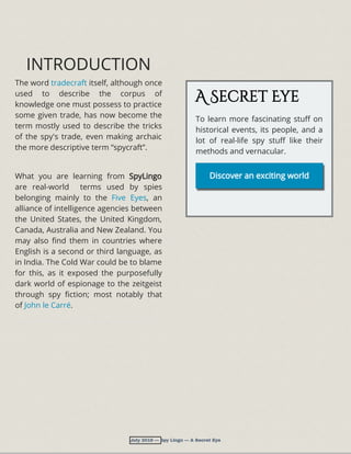 Spy Lingo - A Compendium Of Terms Used In The Intelligence Trade | PDF