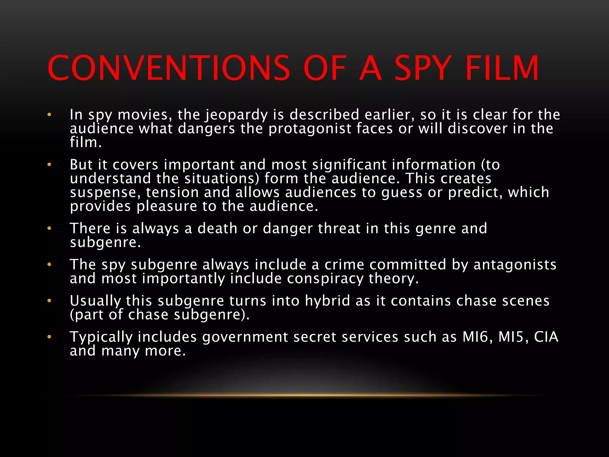 Spy thriller | PPT