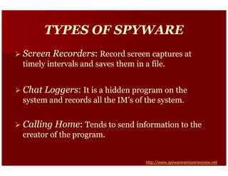 DEFINING A SPYWARE | PPT