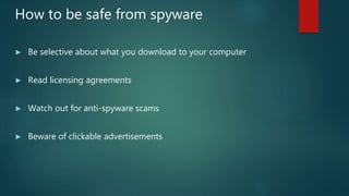 Safety from Spyware | PPTX
