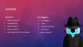 Spyware and key loggers | PPTX