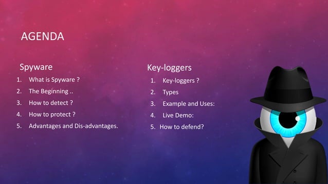 Spyware and key loggers | PPTX | Computing | Technology & Computing
