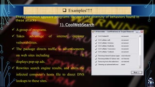 Spyware presentation by mangesh wadibhasme | PPT