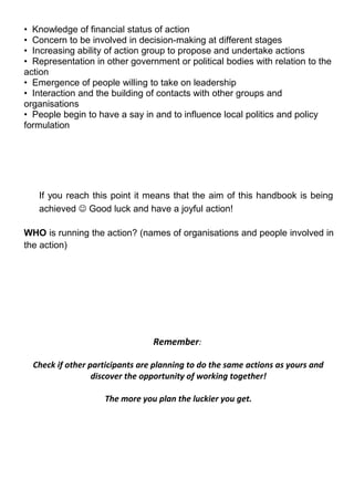 NGO Project management handbook | PDF