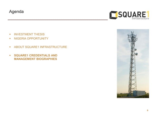 Extensia Bridge - Square 1 Infrastructure Tower Brokerage | PPT