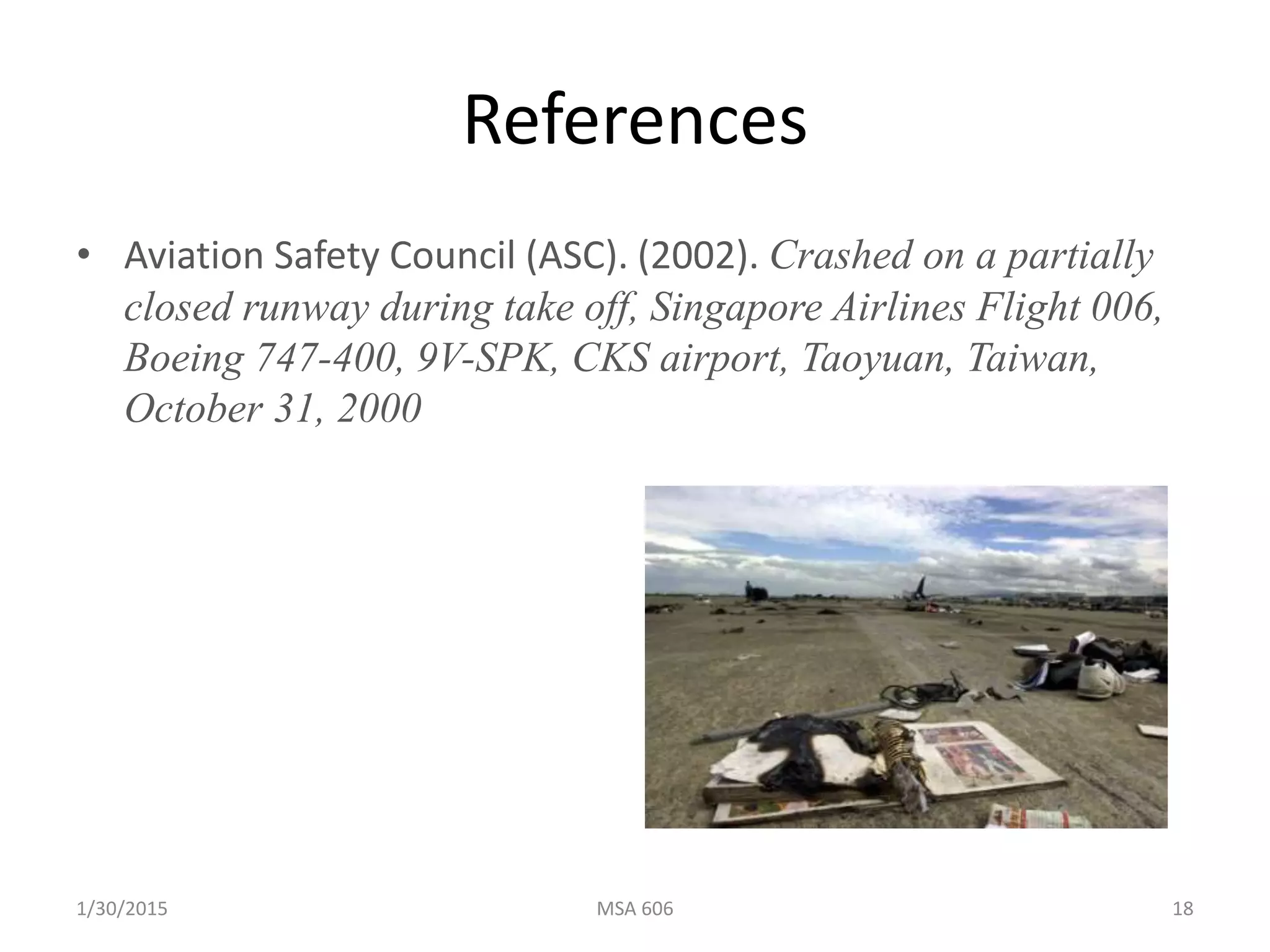 Singapore Airlines Flight 006 | PPTX