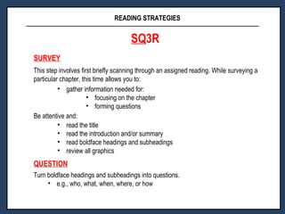 Learning Styles, SQ3R & CNT Methods | PPT