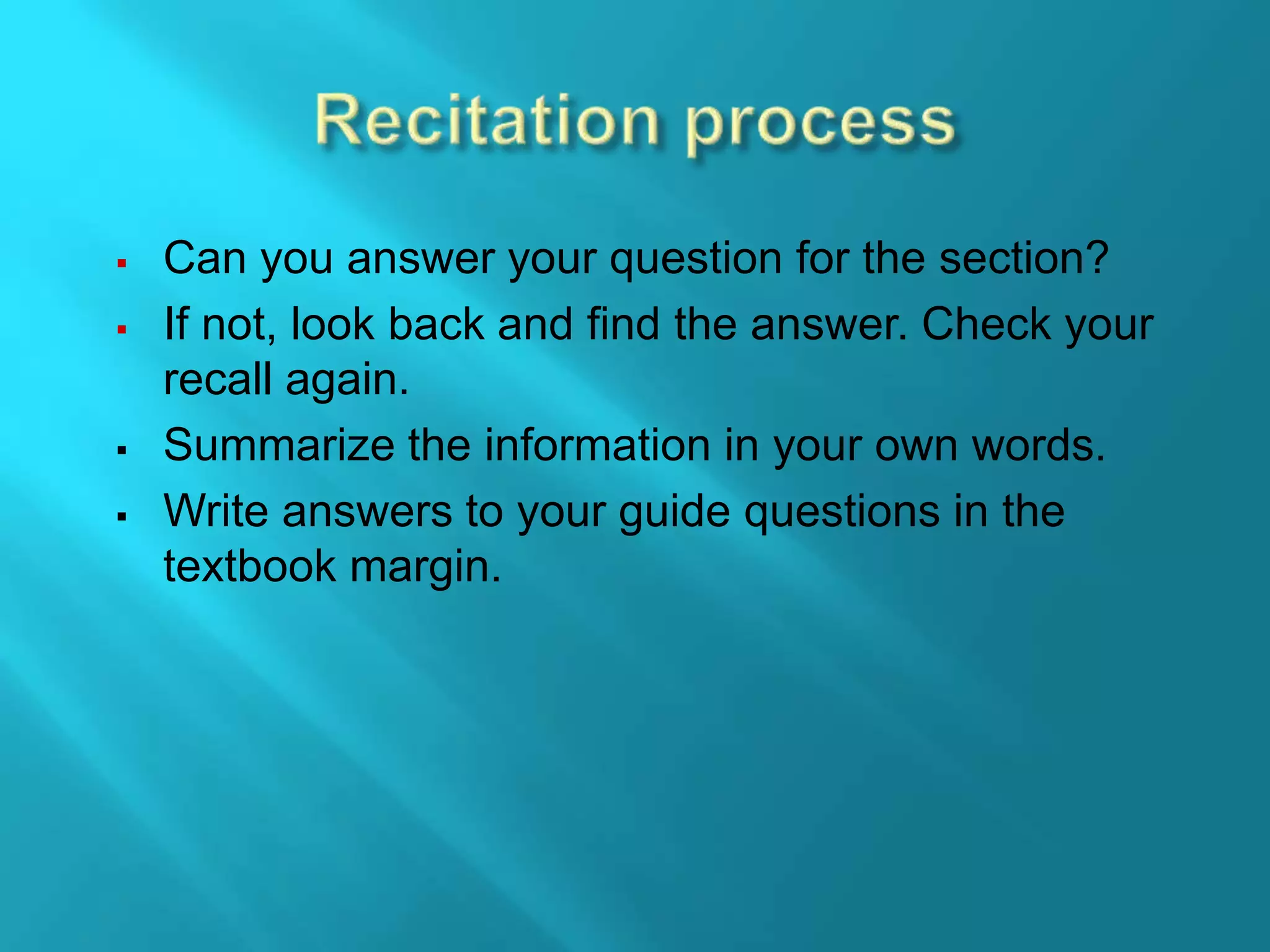 SQ3R reading method | PPTX