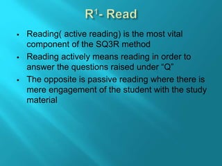 SQ3R reading method | PPTX