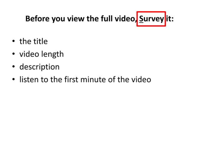 SQR3 Video Review Method | PPT