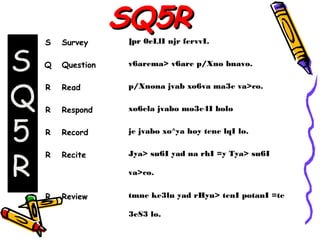 SQ5R | PPT