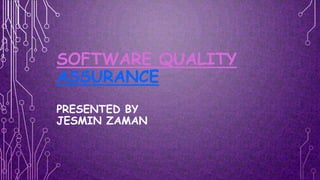 Software Quality assurance Introduction & Software process models | PPT