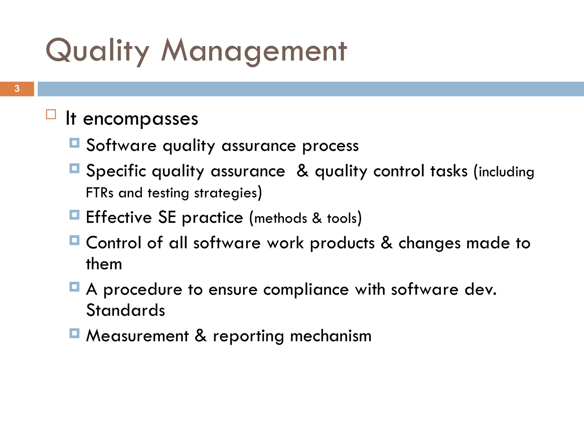 Software Quality Assurance presentation. | PPT