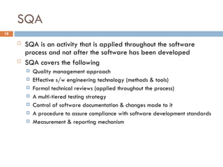 Software Quality Assurance presentation. | PPT