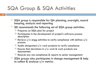 Software Quality Assurance presentation. | PPT