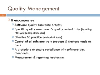 Software Quality Assurance presentation. | PPT