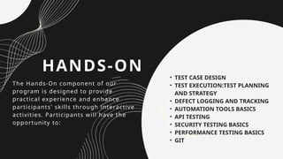 SQA Systematic process in every phase of development. Encompasses ...