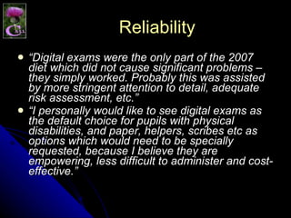 SQA Adapted Digital Question Papers - the story so far... | PPT