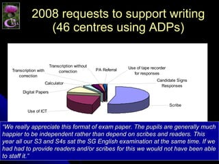 SQA Adapted Digital Question Papers - the story so far... | PPT