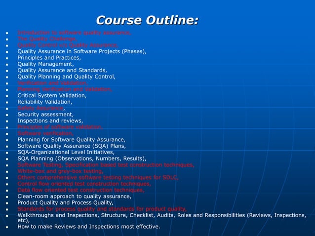 Sqa Lecture 01 Introduction Testing And Sqa Ppt 7032