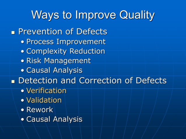 Sqa Lecture 01 Introduction Testing And Sqa Ppt