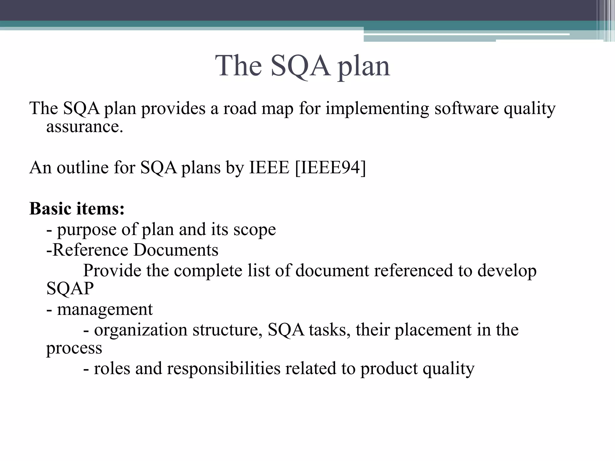 Sqa plan | PPT