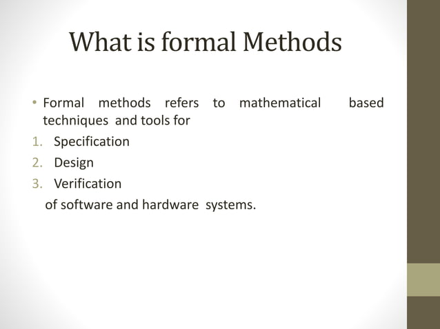 formal verification | PPTX