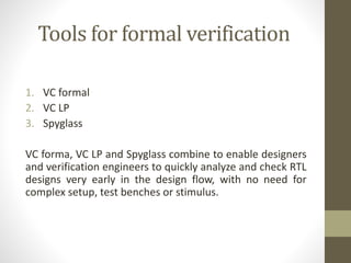 formal verification | PPTX