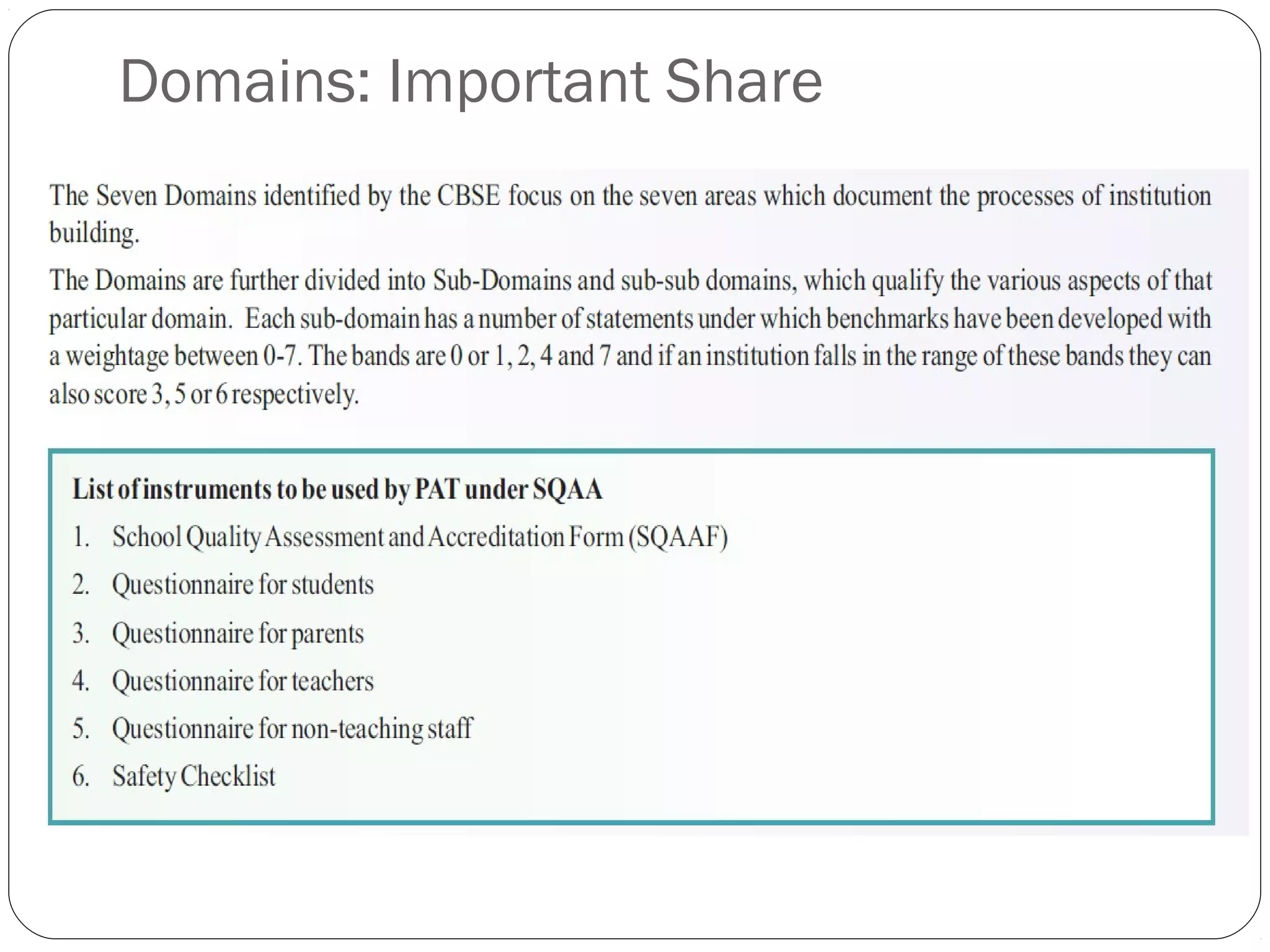 SQAA by CBSE | PPT